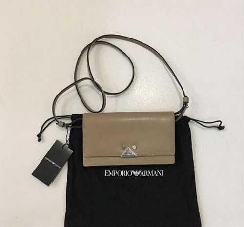 Сумка кроссбоди Emporio Armani кожа оригинал