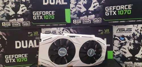 Видеокарта Asus GeForce GTX 1070 dual 8GB