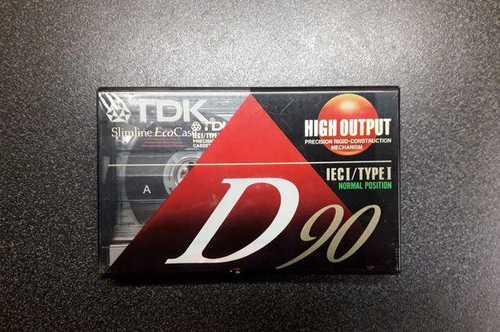 Аудио компакт кассета TDK D 90 новая