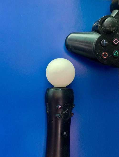 DualShock 3 с PlayStation Move и две игры для PS3