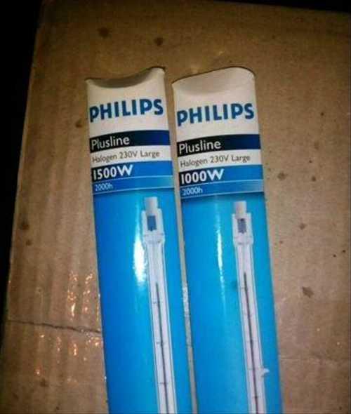 Линейные галогенные лампы Philips