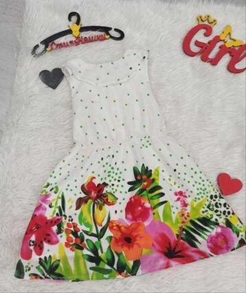 Фирменные платья ромпера 104-110см 4-5л девочки