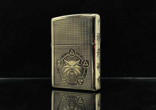 Новая зажигалка Zippo гравировка Ведьмак
