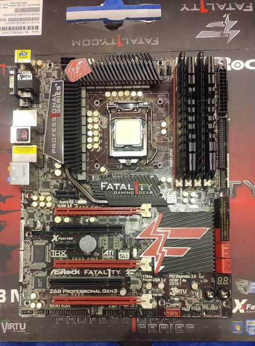 Asrock z68 fatal1ty professional gen 3 lga1155