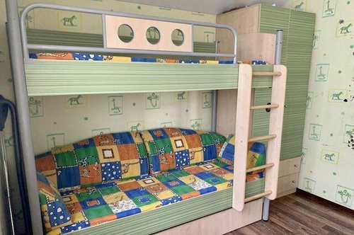Мебель в детскую комнату, двухярусная кровать