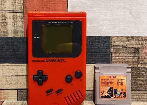 Game Boy Original Red + 5в1