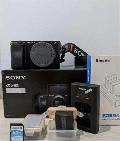 Sony A6400 + доп. аккумуляторы