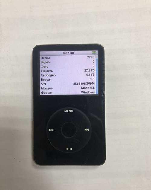 Плеер iPod classic 30gb