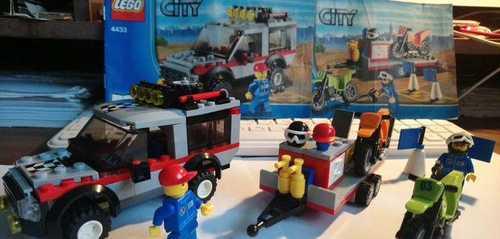 2 Lego City Транспортер мотоциклов 4433(1,2) и др