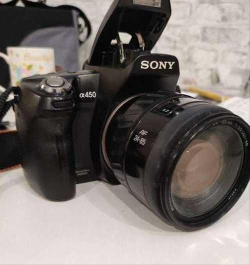 Фотоаппарат Sony A450 + объектив Minolta AF 24-85