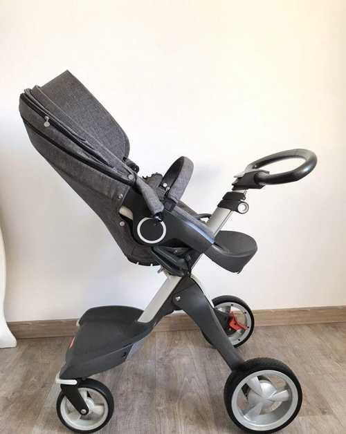 Коляска Stokke Xplory V4 2-в-1 Black Melange