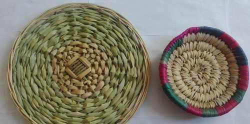 Новые плетёные тарелки из лозы и ротанга