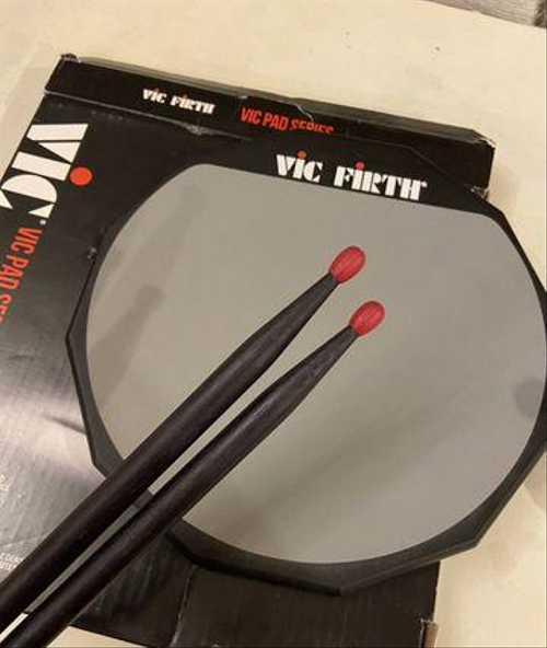 Тренировочный пэд Vic Firth + палочки