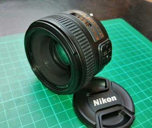 Объектив Nikon 50mm f 1 8g af s Nikkor