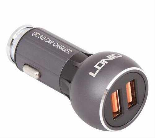 Азу "ldnio" 2 USB 3,0А Quick Charge 3.0 36W+кабель