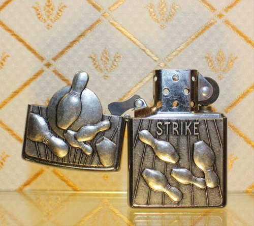 Зажигалка "Боулинг" с чехлом, 2005, zippo (США)