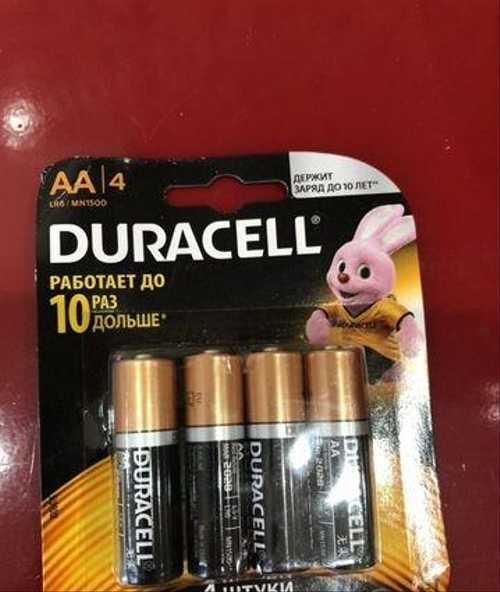 Батарейки duracell AA/4