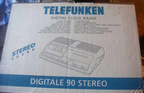 Telefunken digitale 90 часы радио будильник 90-е