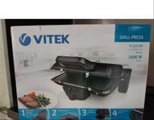 Электрогриль vitek VT-2632-BK, черный