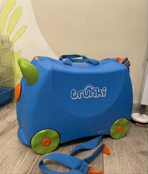 Детский чемодан trunki каталка на колесах