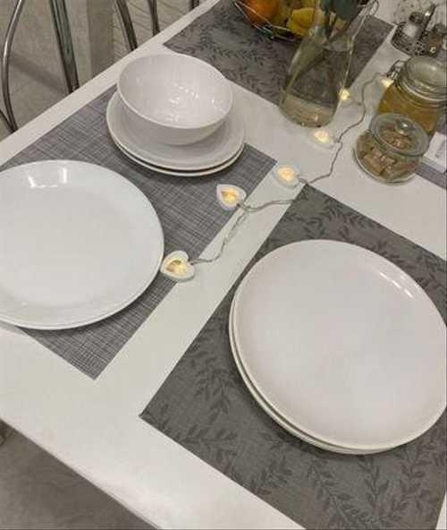 Отдам тарелки IKEA белые. Б/у