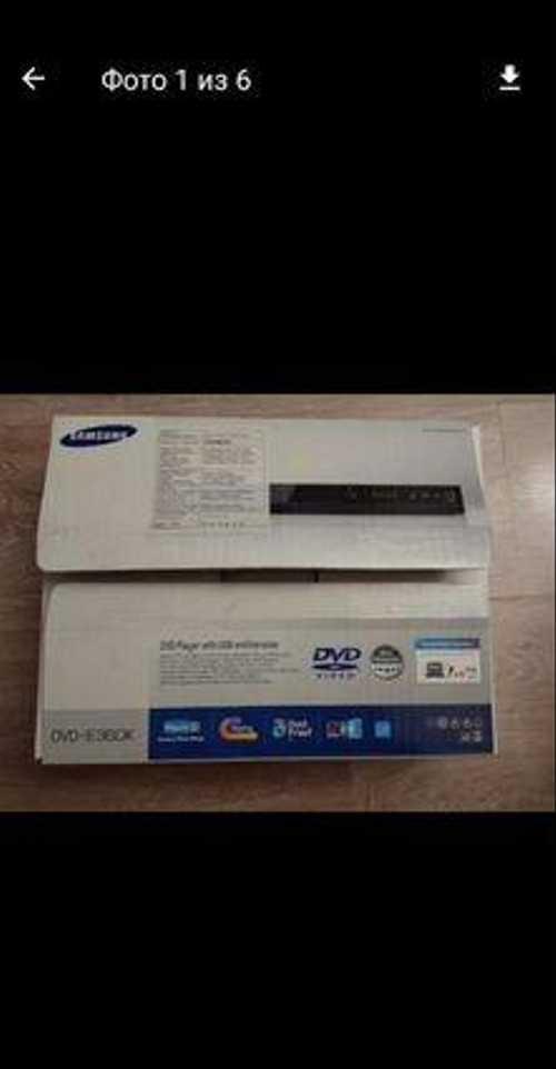 Видеоплеер DVD Samsung DVD-E360K черный