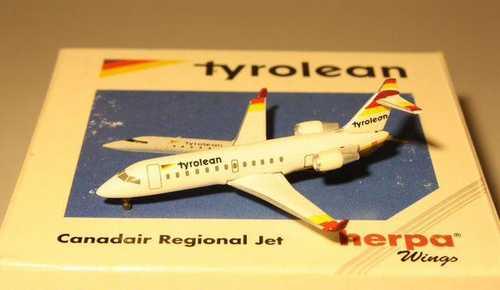 Bombardier CRJ-200 Tyrolean Airways Herpa 1/500