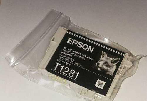Картридж струйный Epson T1281 (черный)