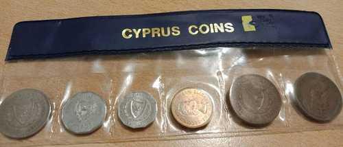 Монеты Кипра. Набор 6 шт