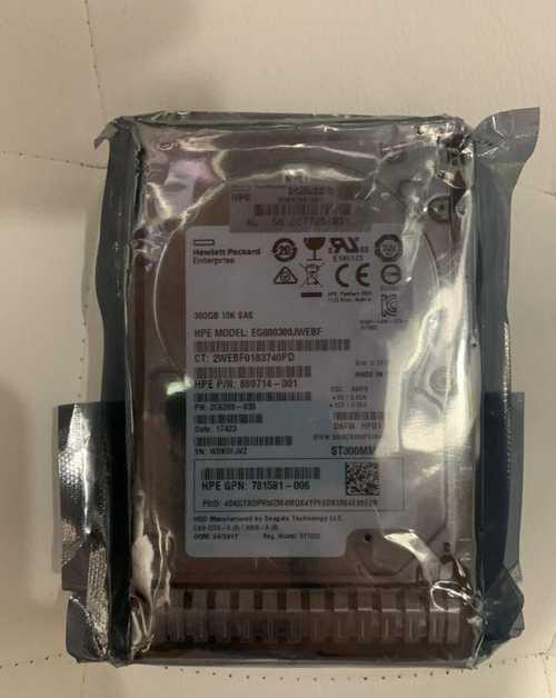 Жесткий диск HP 300GB 12G SAS 10K SFF 872475-B21