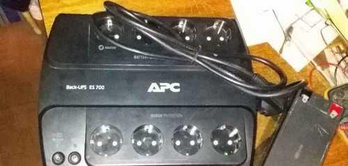 Ибп бесперебойник бу,без аккумулятора, APC ES 700