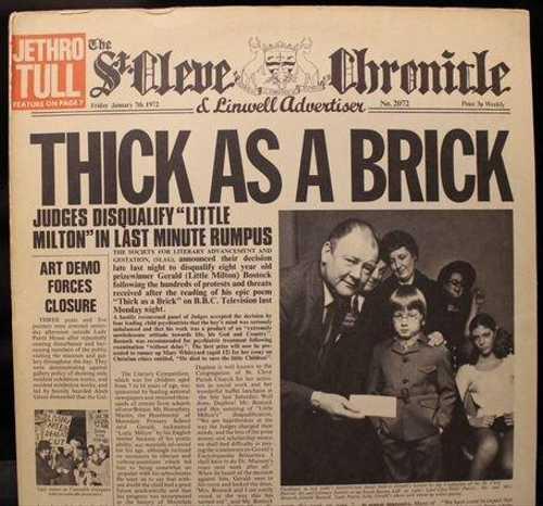 LP Jethro Tull Thick As A Brick 1972 USA 1pr