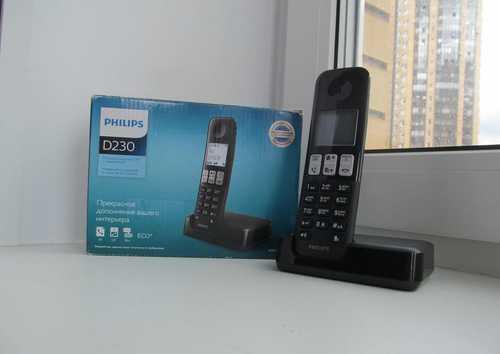 Новый домашний Радиотелефон Philips D230