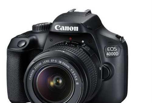Canon EOS 4000D Kit EF-S 18-55 III Black