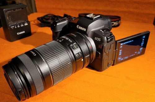 Canon EOS R + кейс, адаптер и др