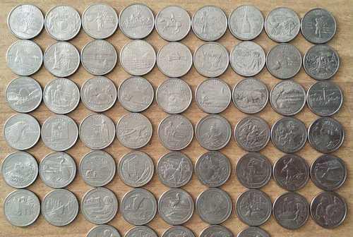 25 центов США Штаты-Парки 1999-2021 года