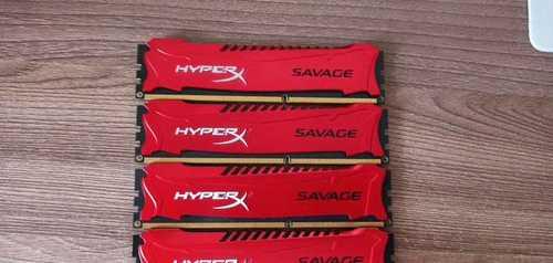 Kingston HyperX Savage 16Gb DDR3 2133мгц (4x4Gb)