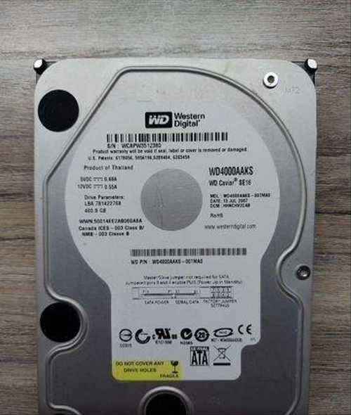 Жесткий диск Western Digital WD Blue 400 GB WD4000