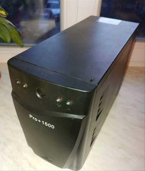 Ибп UPS Sven Pro + 1500 VA 900Вт нерабочий