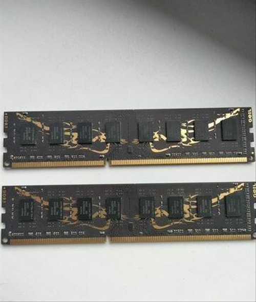 Продам DDR3 (2x4Gb) 8Gb geil Black Dracon