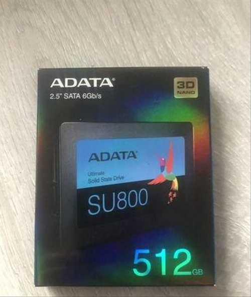Новый SSD AData SU800 512Gb