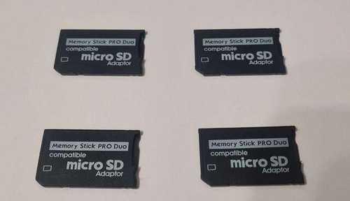 Переходник Ms pro duo на micro sd