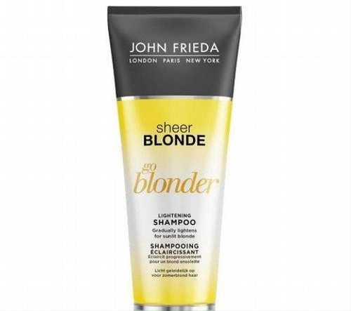 Шампунь осветляющий John Frieda Sheer Blonde Go Blonder, для натуральных, мелированных и окрашенных волос, 250 мл (2273506/2273508)