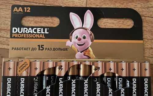 Батарейки duracell professional пальчиковые 12 шт