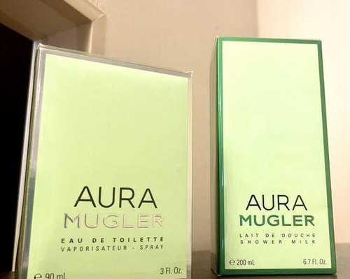 Туалетная вода Mugler Aura 90 мл + гель для душа