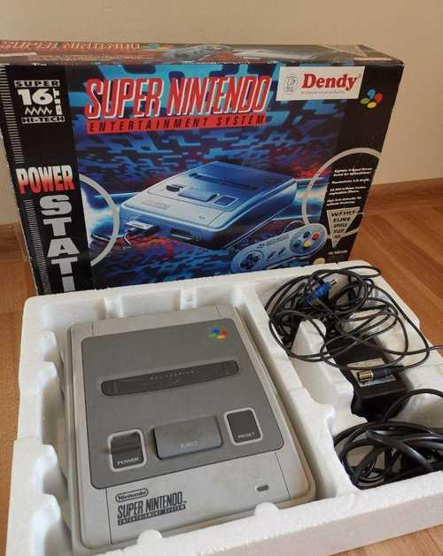Super Nintendo 16bit с 6 играми