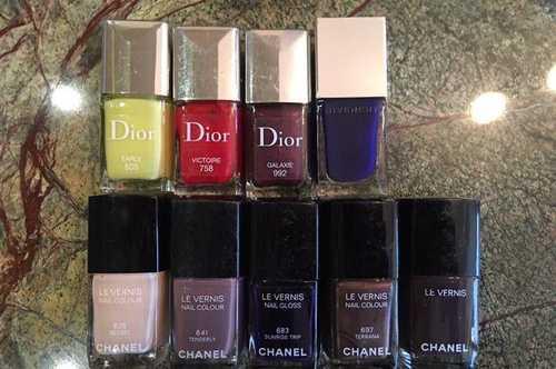 Лаки Dior, Chanel, Givenchy