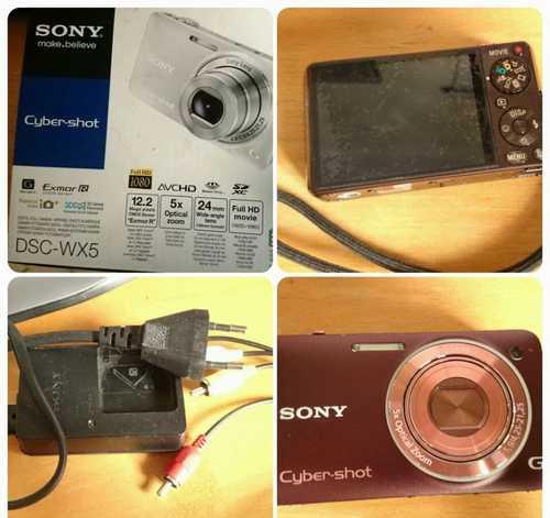 Продам фотоаппарат Sony lens G Cyber-shot DSC-WX5