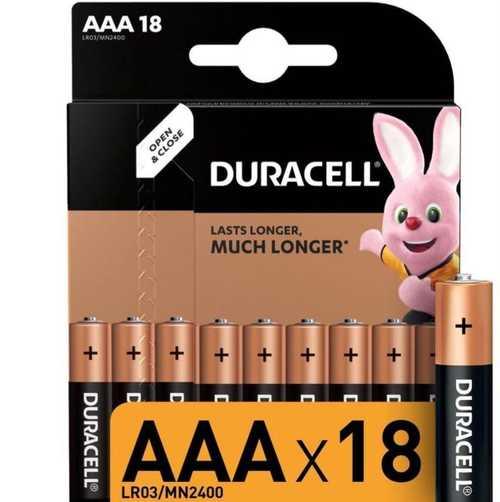 Батарейки Duracell ааа LR03