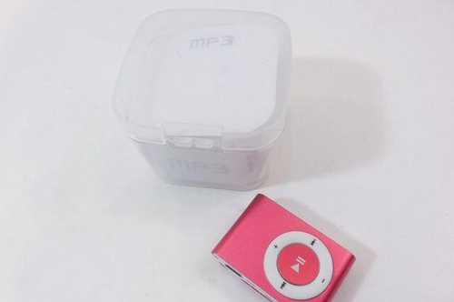 MP3 плеер мини, розовый, новый